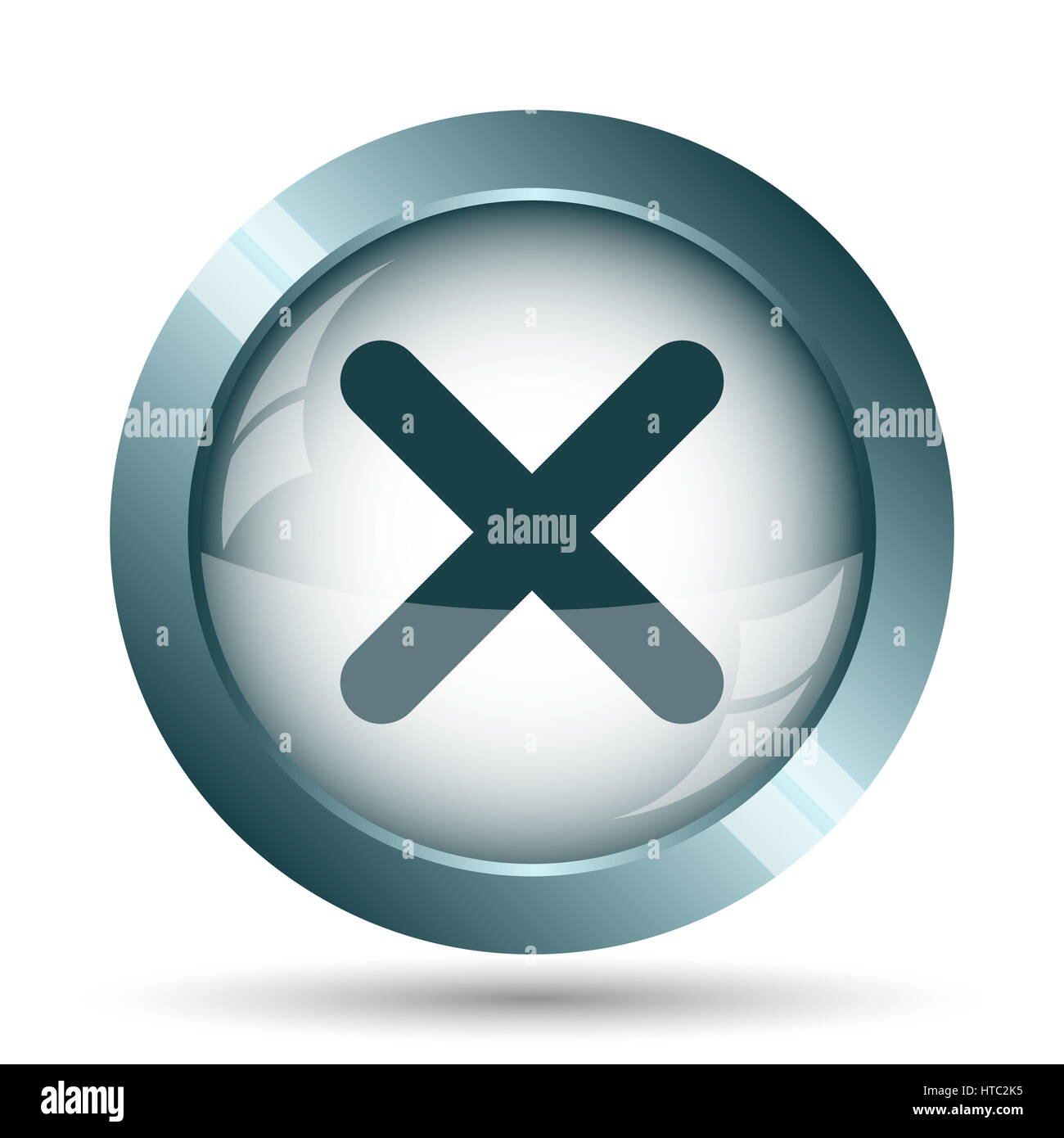 X close icon. Internet button on white background Stock Photo - Alamy