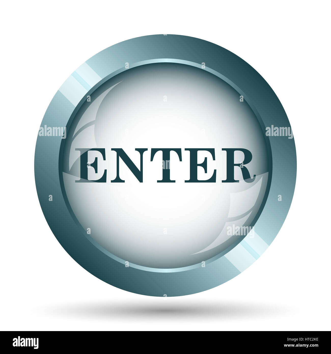 Enter icon. Internet button on white background Stock Photo - Alamy