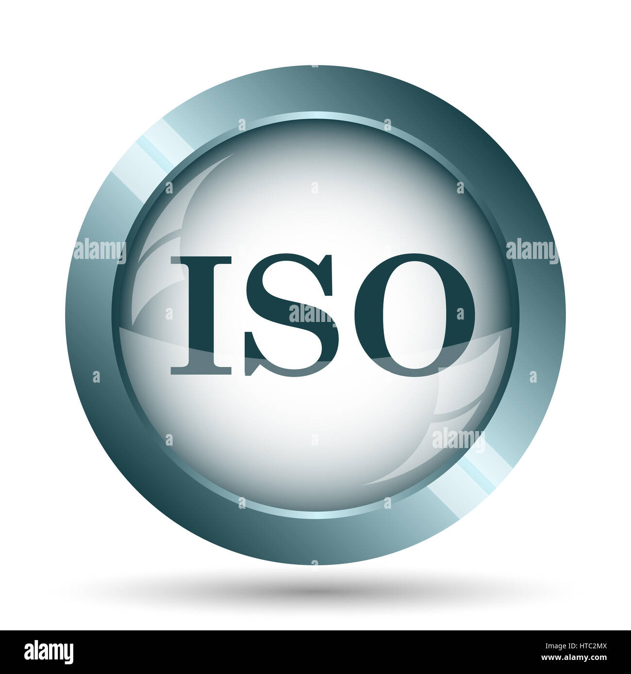 ISO icon. Internet button on white background Stock Photo - Alamy