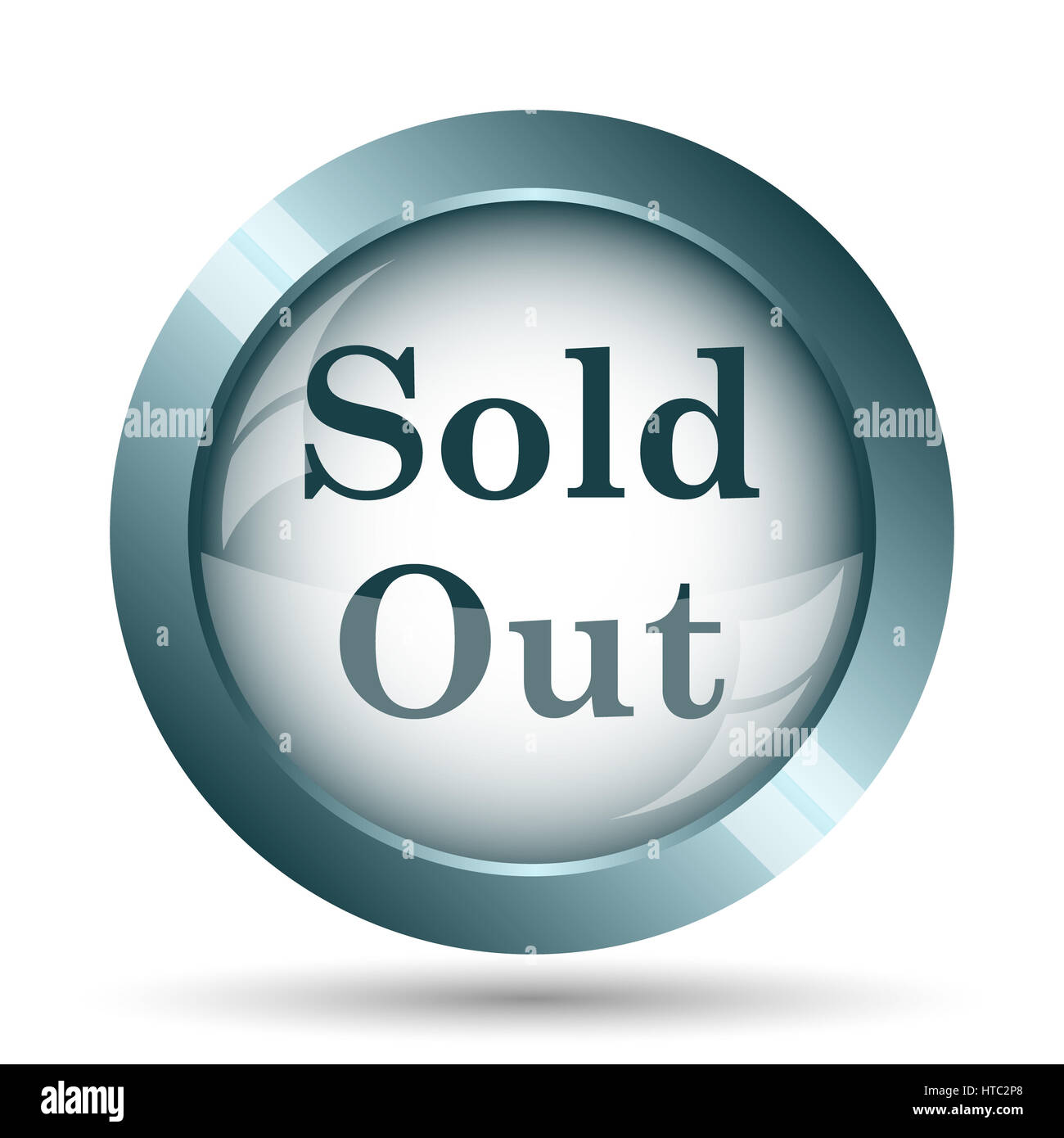 Sold out icon. Internet button on white background Stock Photo - Alamy