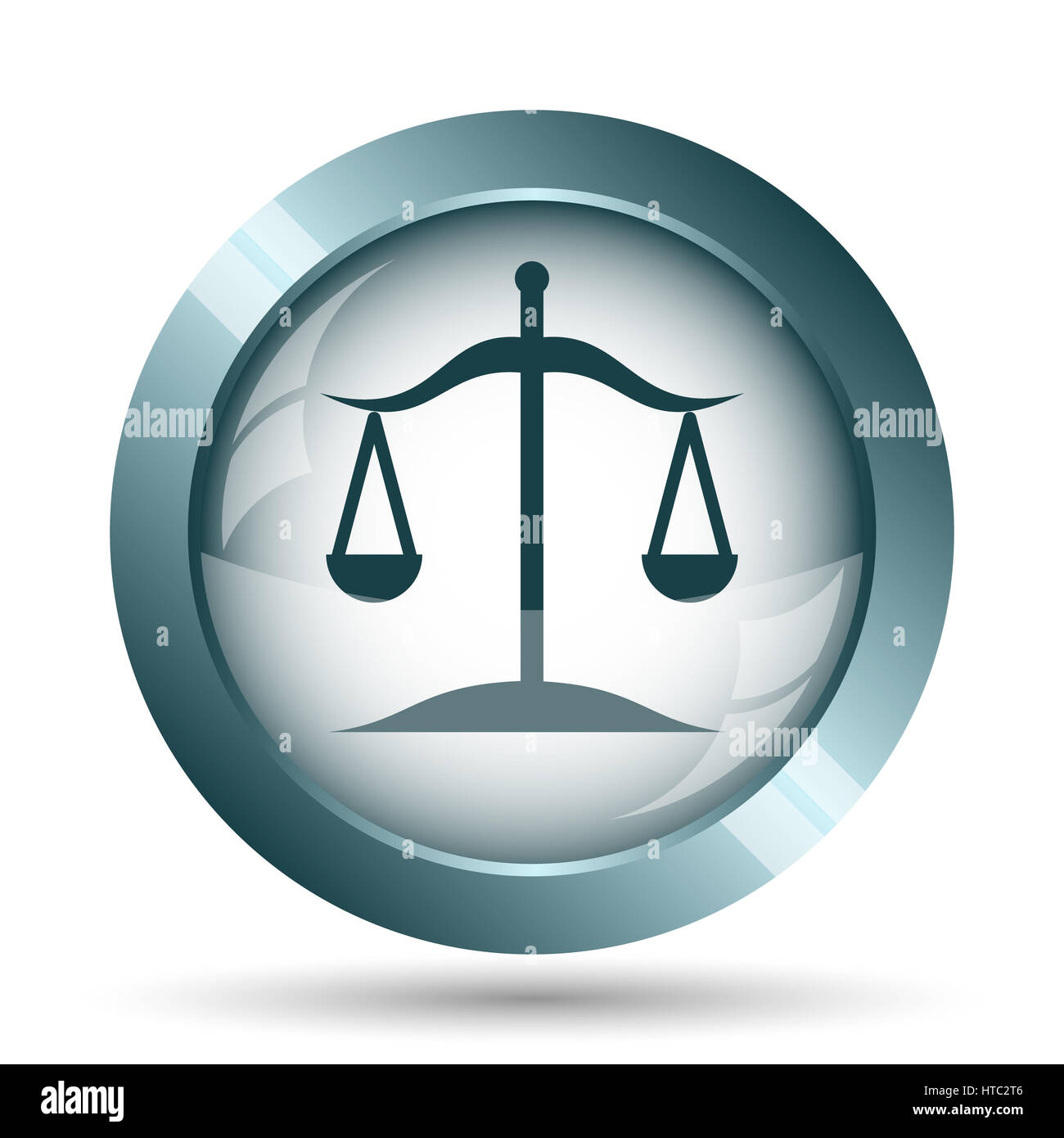 Balance icon. Internet button on white background Stock Photo - Alamy