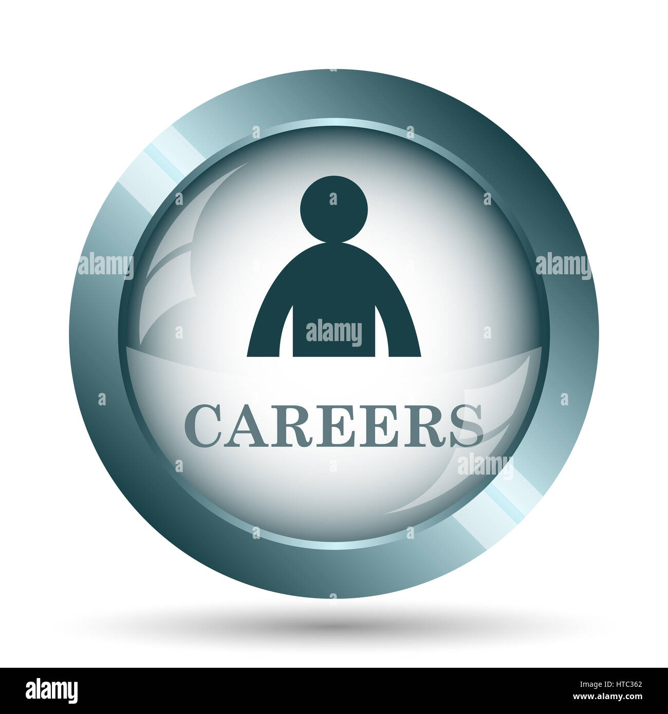 Careers icon. Internet button on white background Stock Photo - Alamy