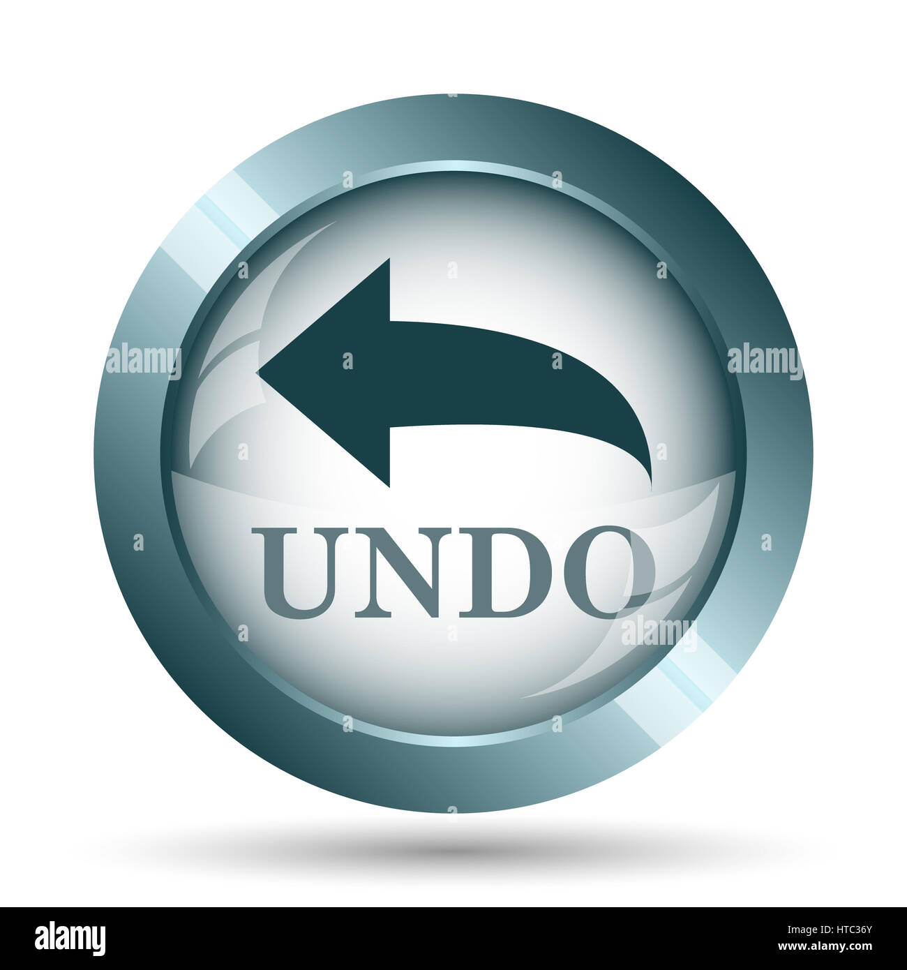 Undo icon. Internet button on white background Stock Photo - Alamy