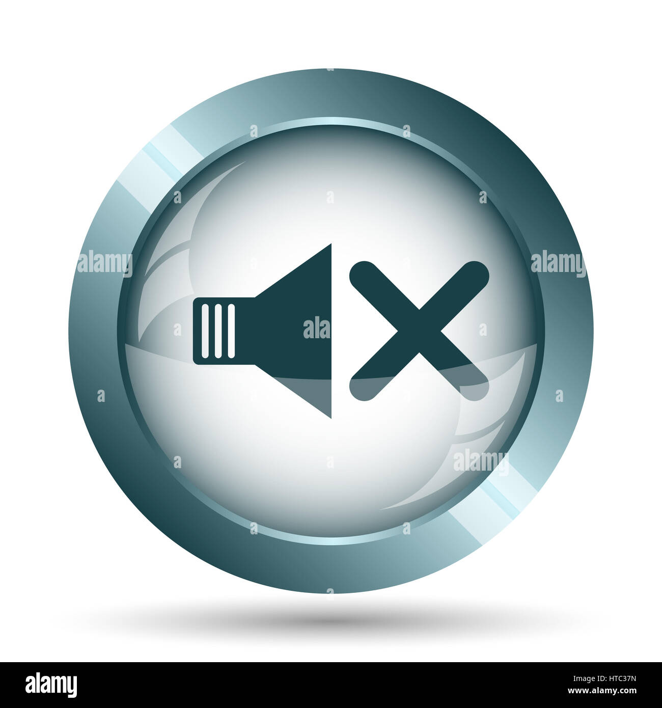 No sound icon. Internet button on white background Stock Photo - Alamy