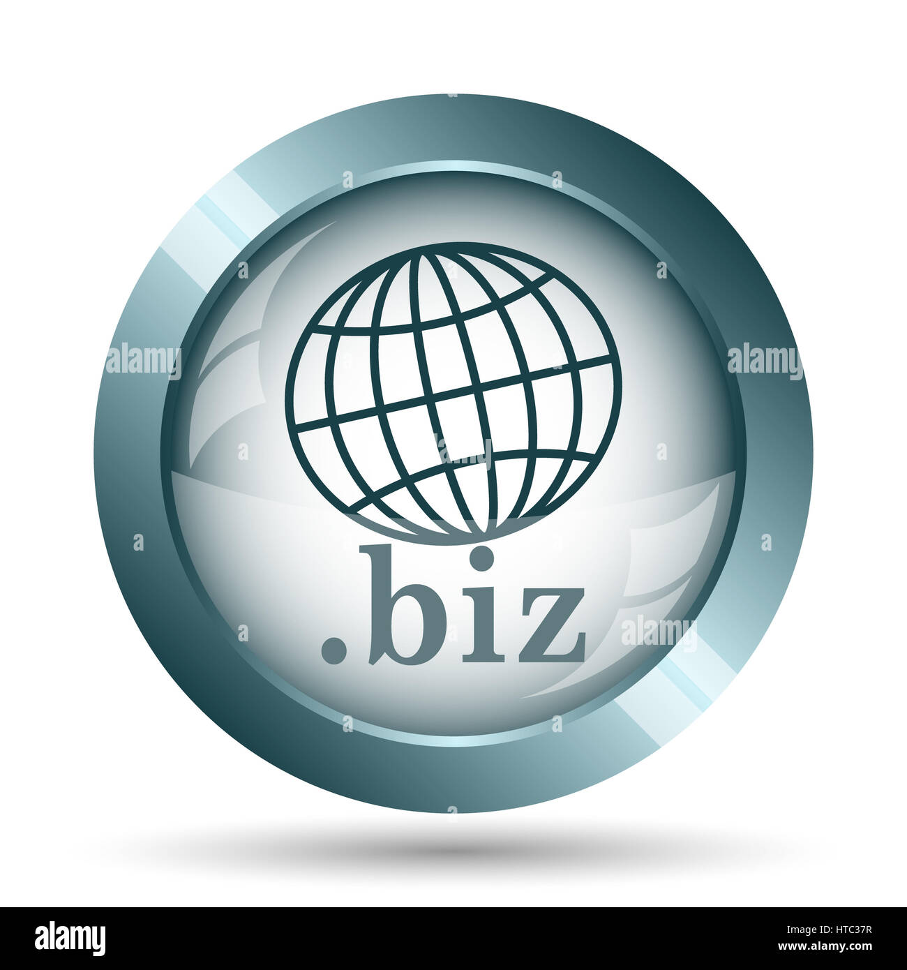 .biz icon. Internet button on white background Stock Photo - Alamy