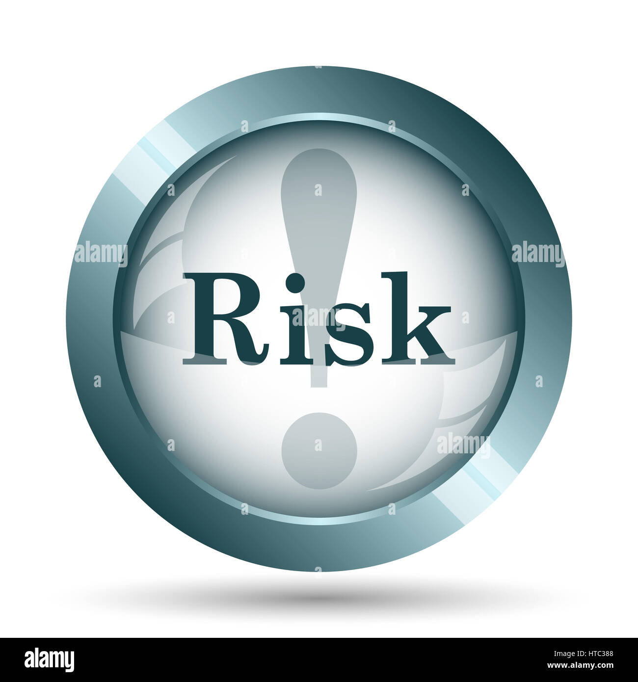 Risk management icon internet button Cut Out Stock Images & Pictures ...