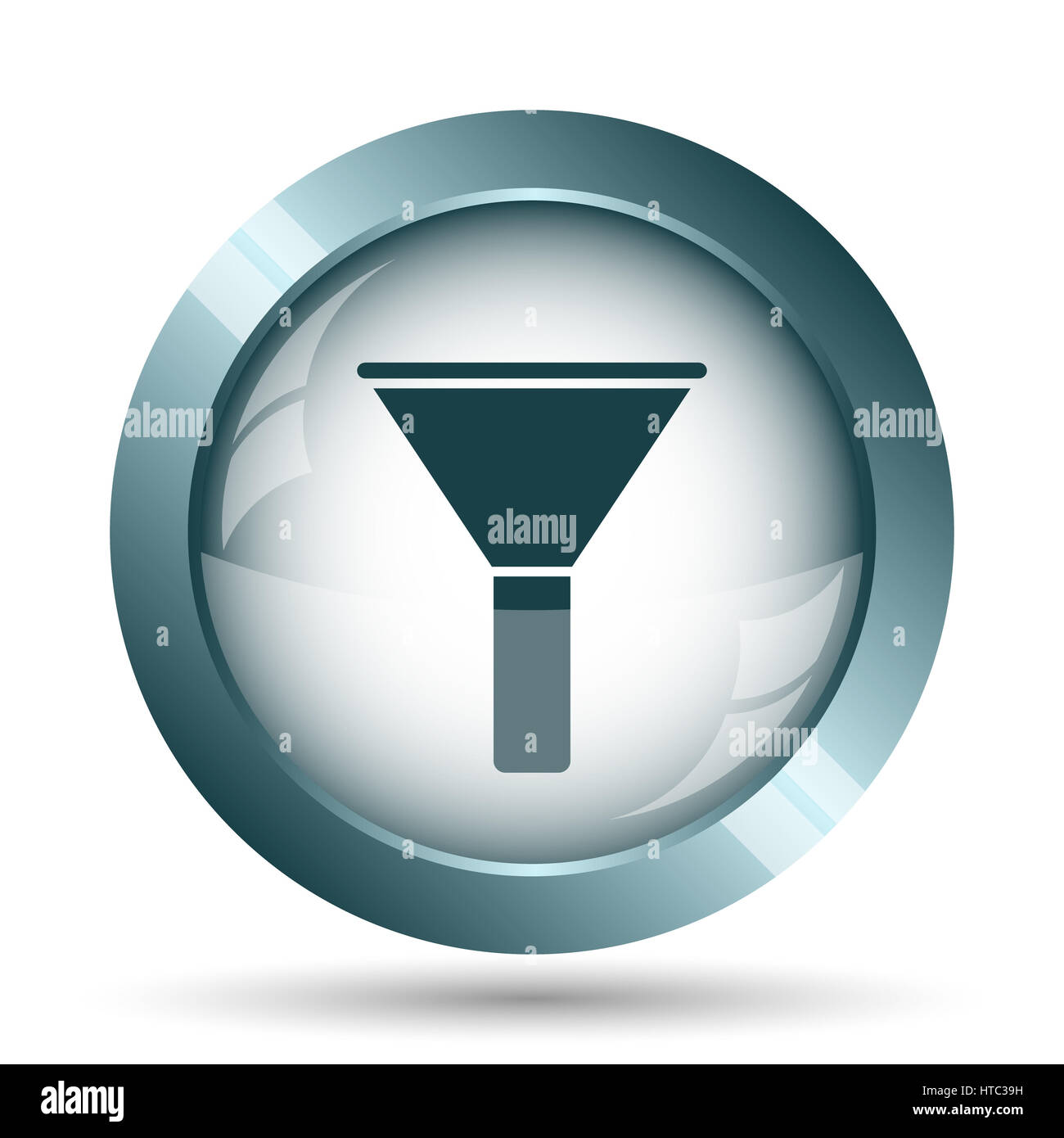 Filter icon. Internet button on white background Stock Photo - Alamy