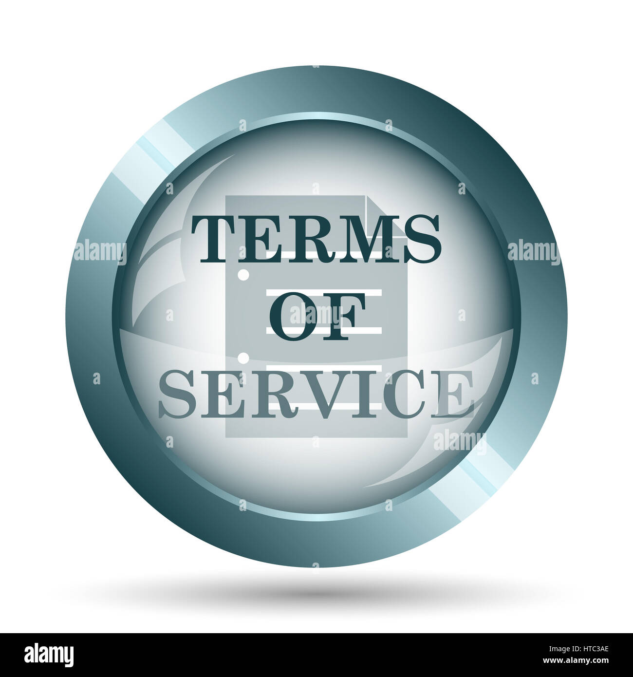Terms of service icon. Internet button on white background Stock Photo ...