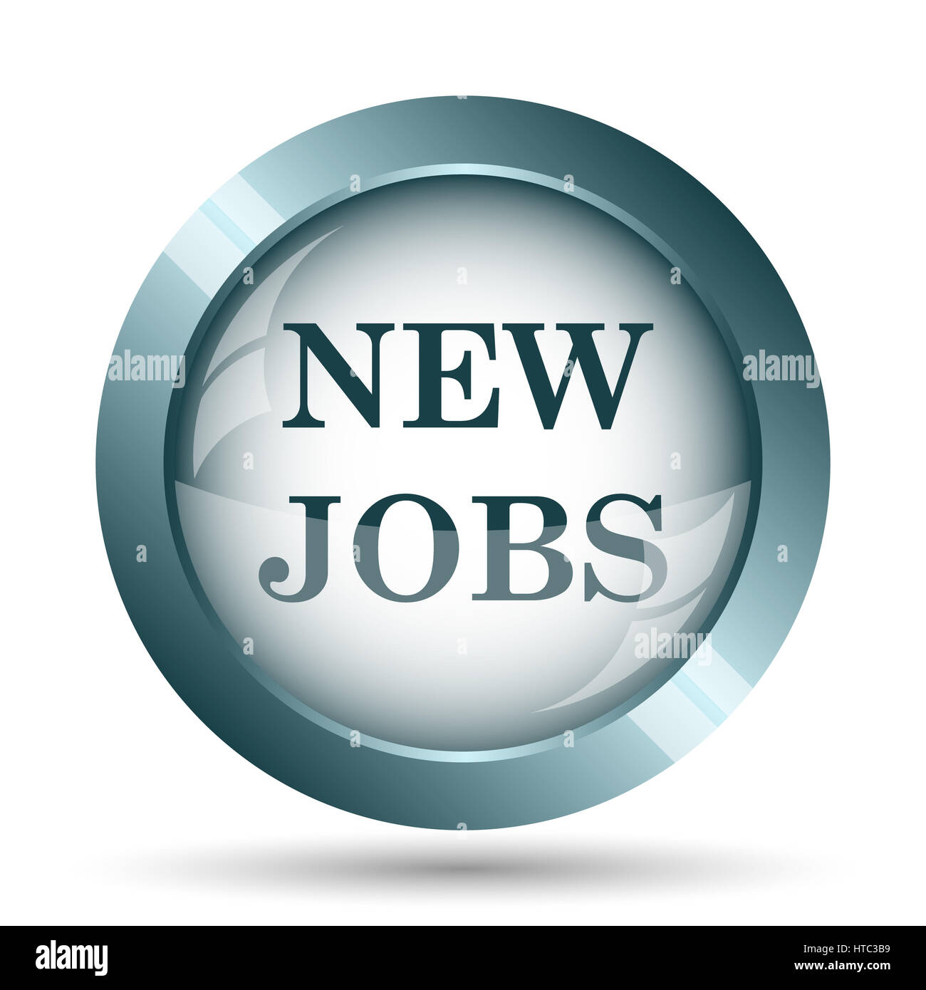 New jobs icon. Internet button on white background Stock Photo - Alamy