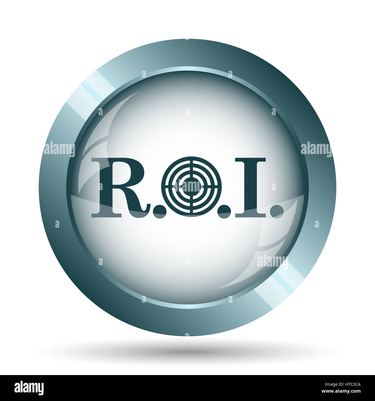 ROI icon. Internet button on white background Stock Photo - Alamy