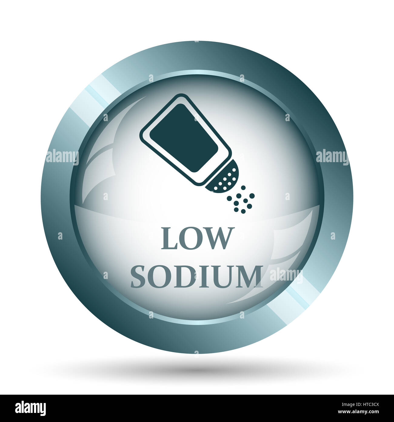Low sodium icon. Internet button on white background Stock Photo - Alamy