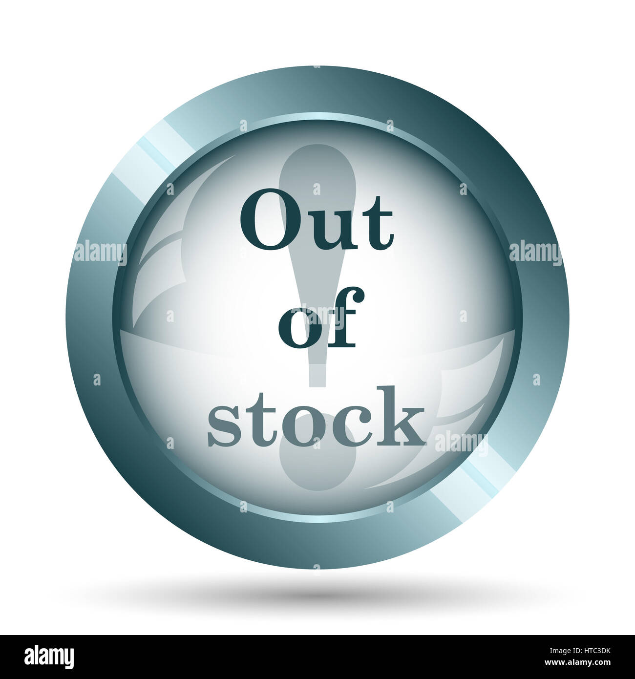Out of stock icon. Internet button on white background Stock Photo - Alamy