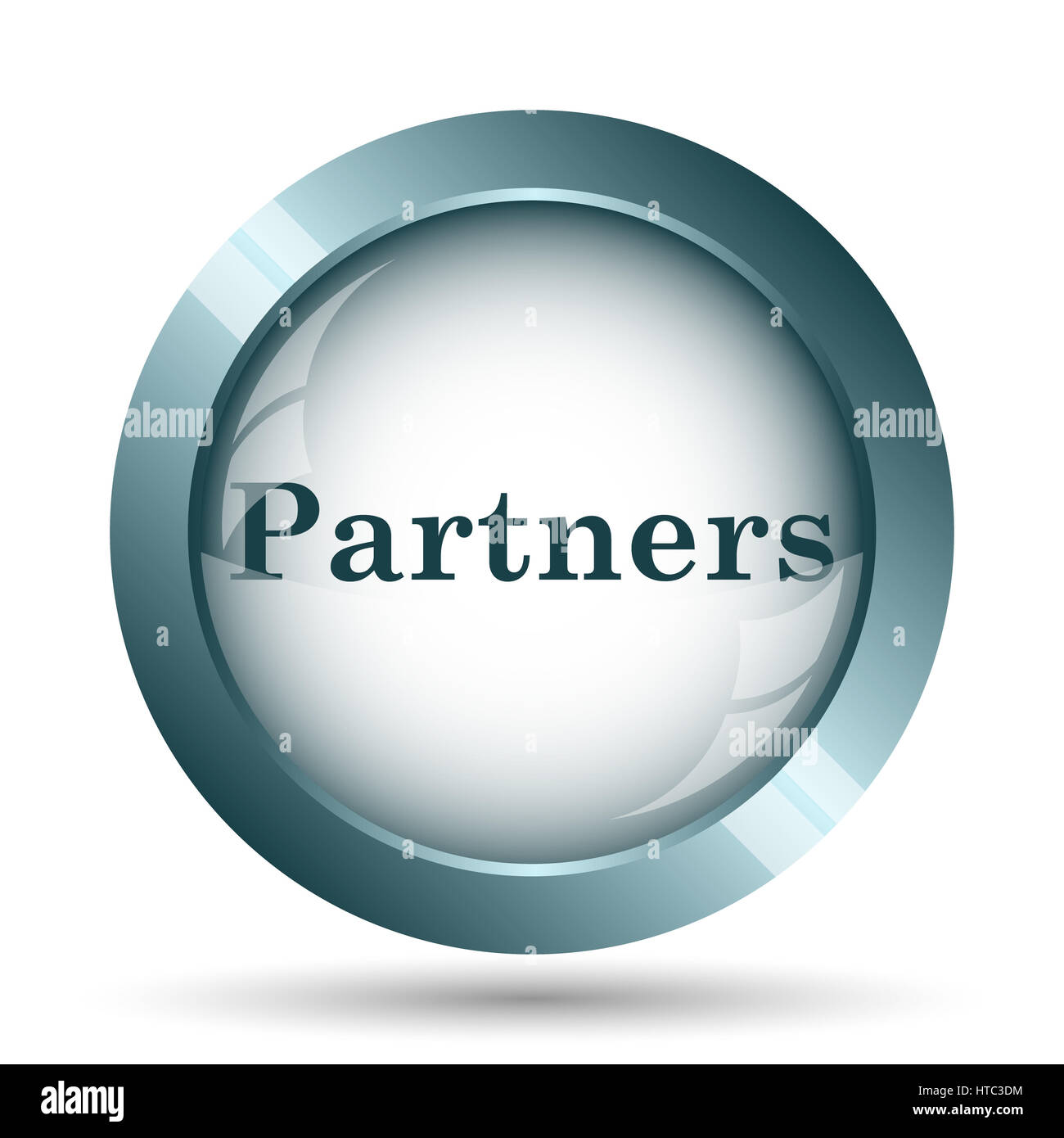 Partners icon. Internet button on white background Stock Photo - Alamy