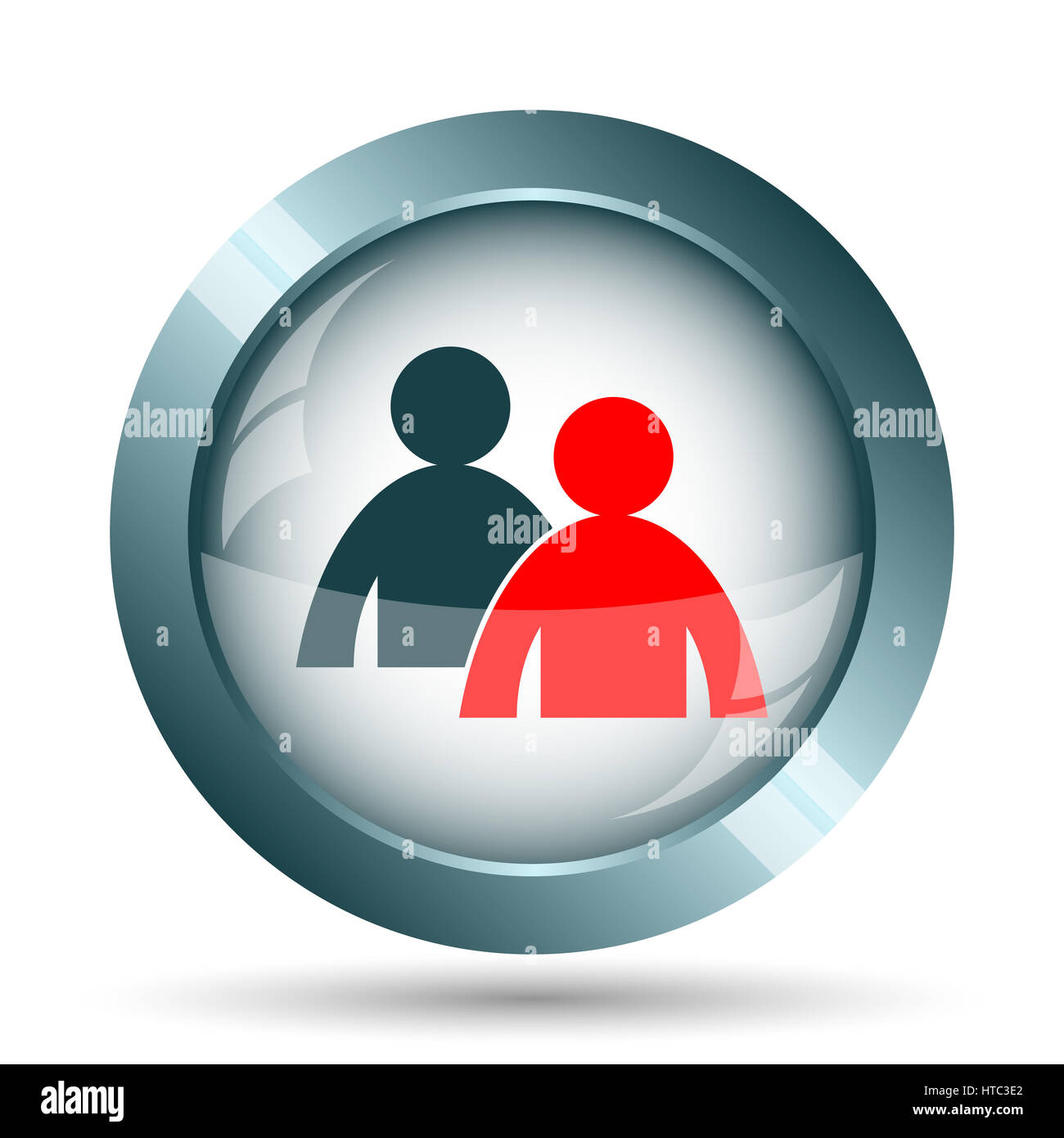 Mentoring icon. Internet button on white background Stock Photo - Alamy