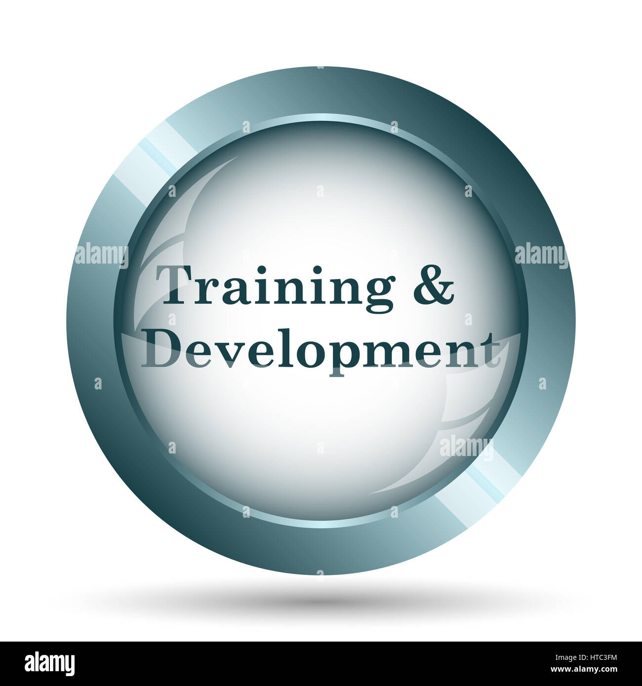 Training and development icon. Internet button on white background ...