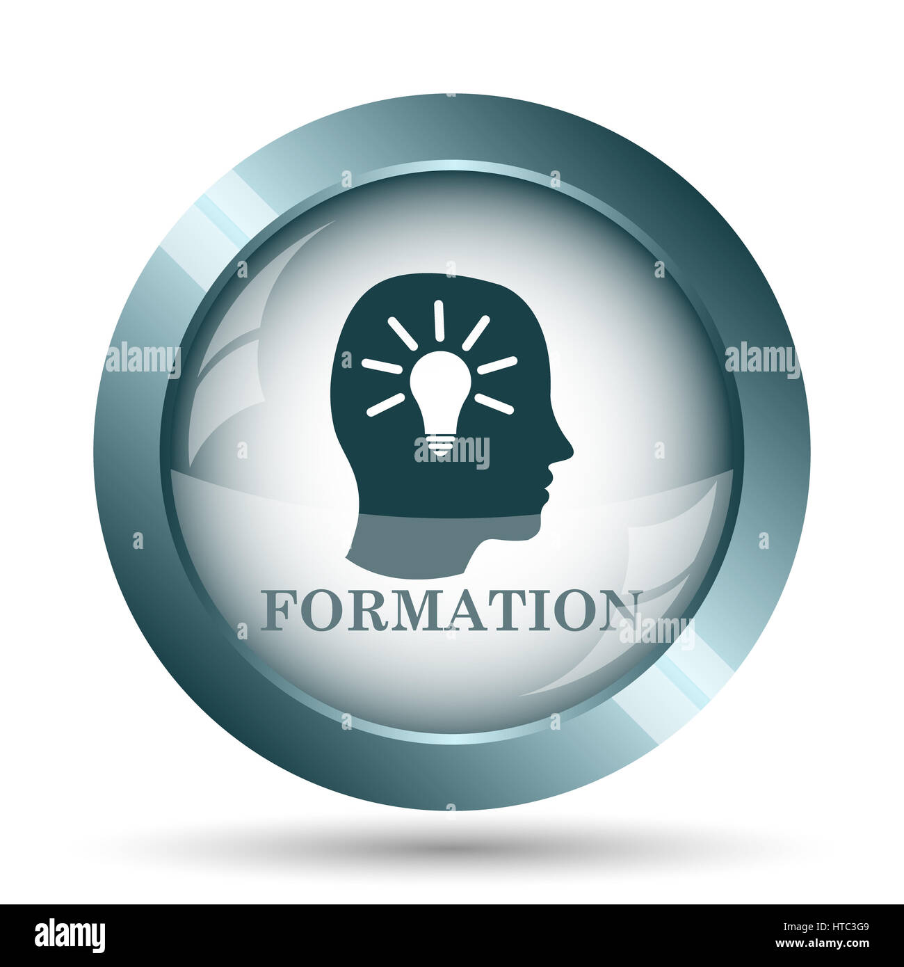 Formation icon. Internet button on white background Stock Photo - Alamy