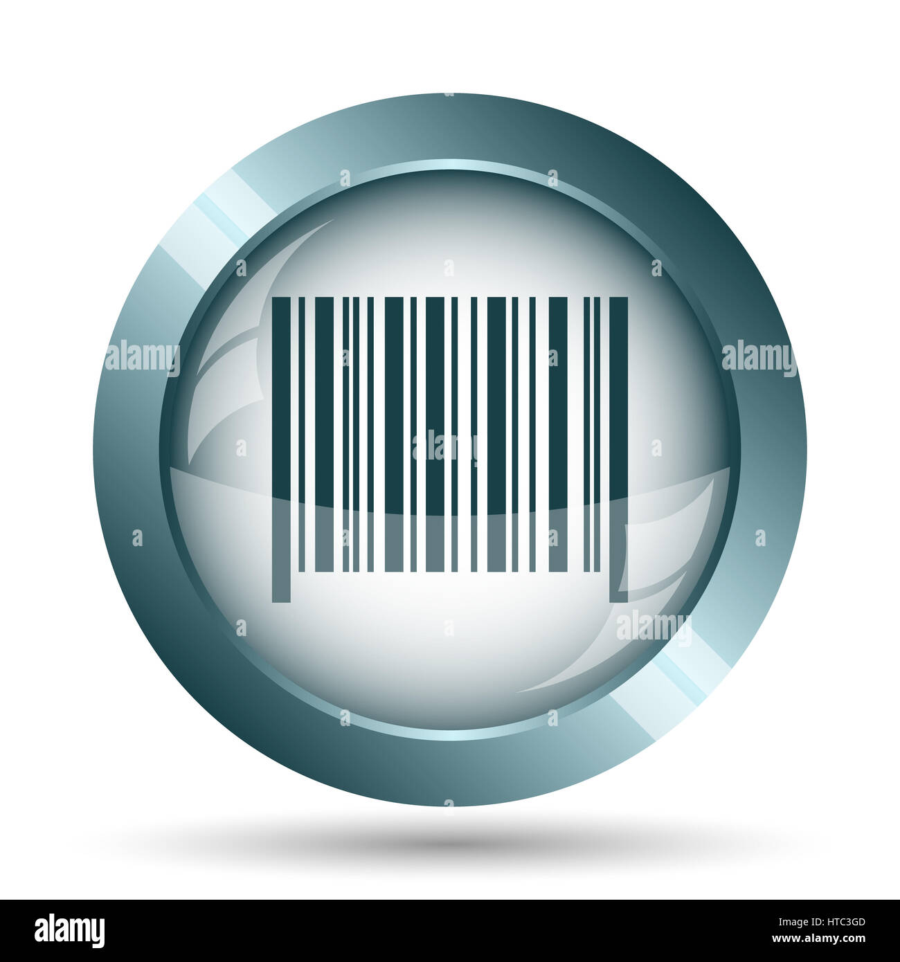 Barcode icon. Internet button on white background Stock Photo - Alamy