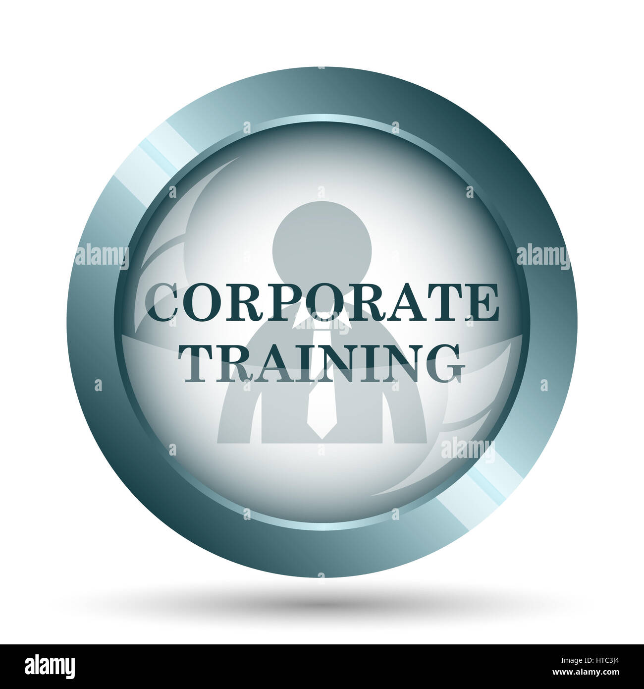 Corporate training icon. Internet button on white background Stock ...