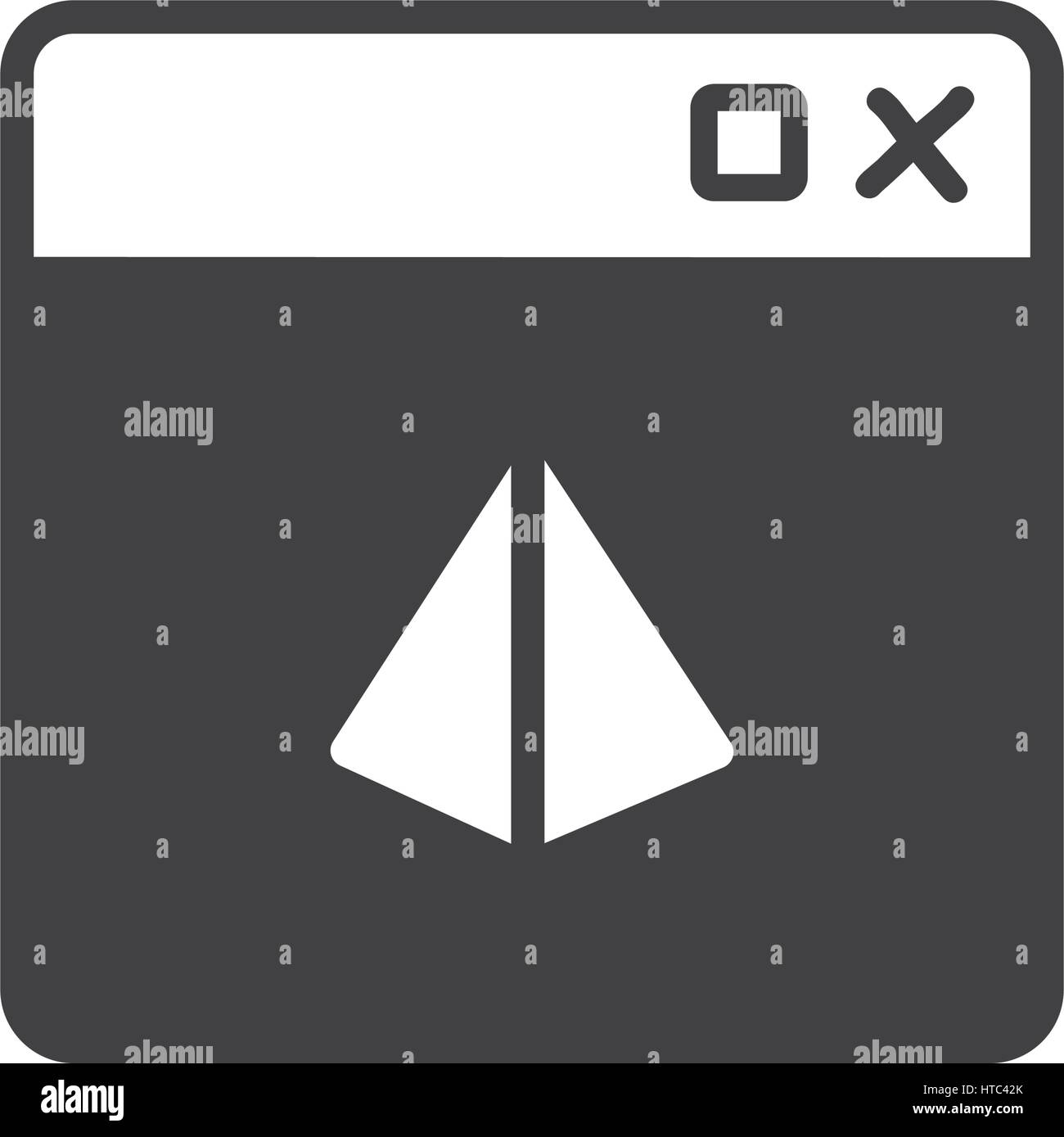 Triangular window 3D print Normal icon Stock Vector Image & Art - Alamy
