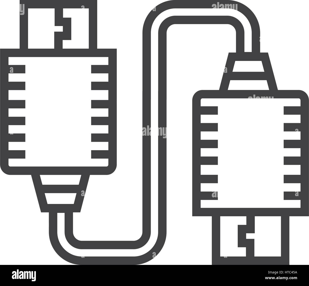 Twin USB Adapter icon Stock Vector Image & Art - Alamy