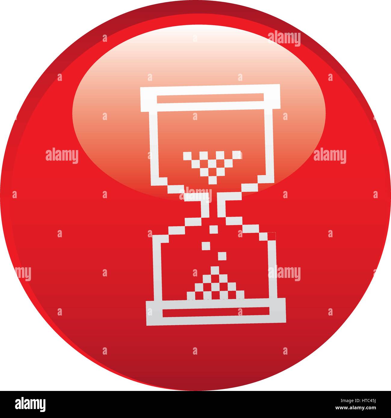 red hourglass emblem icon Stock Vector Image & Art - Alamy