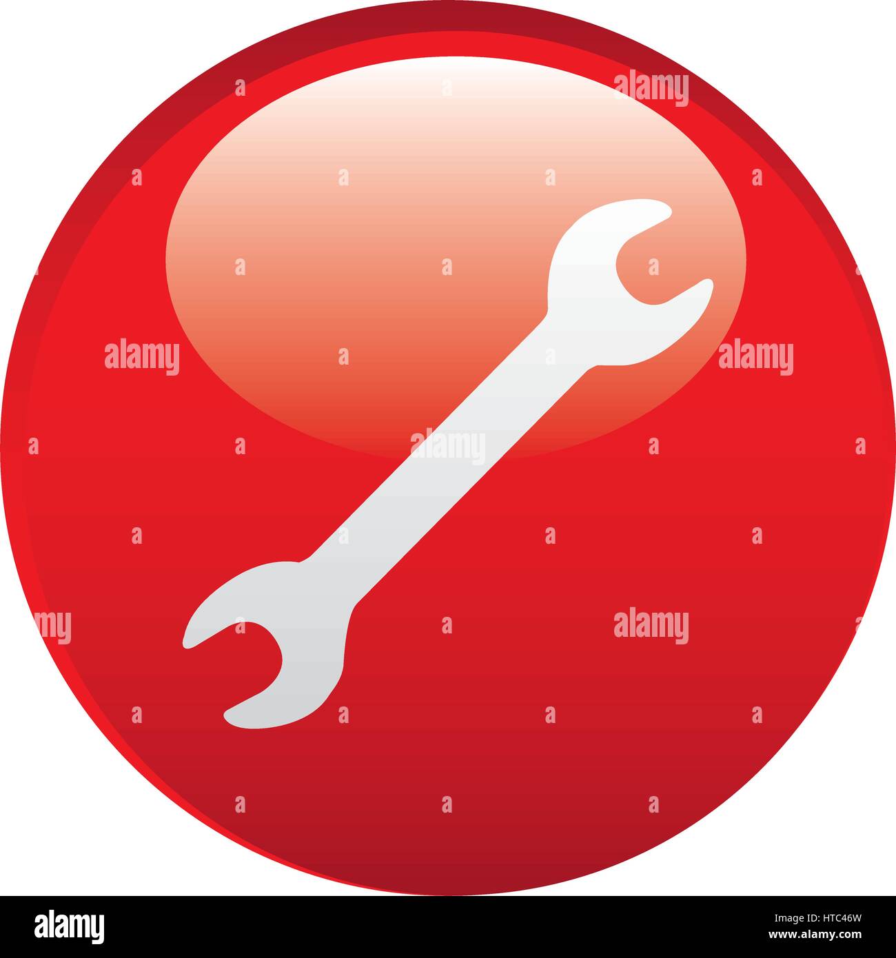 red wrench emblem icon Stock Vector Image & Art - Alamy
