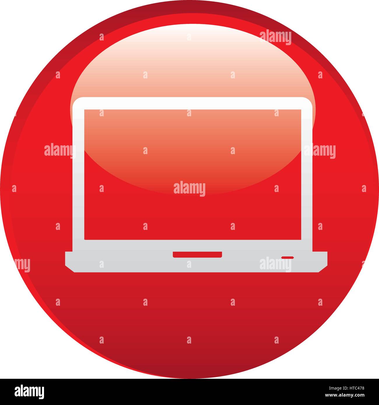 red laptop emblem icon Stock Vector Image & Art - Alamy