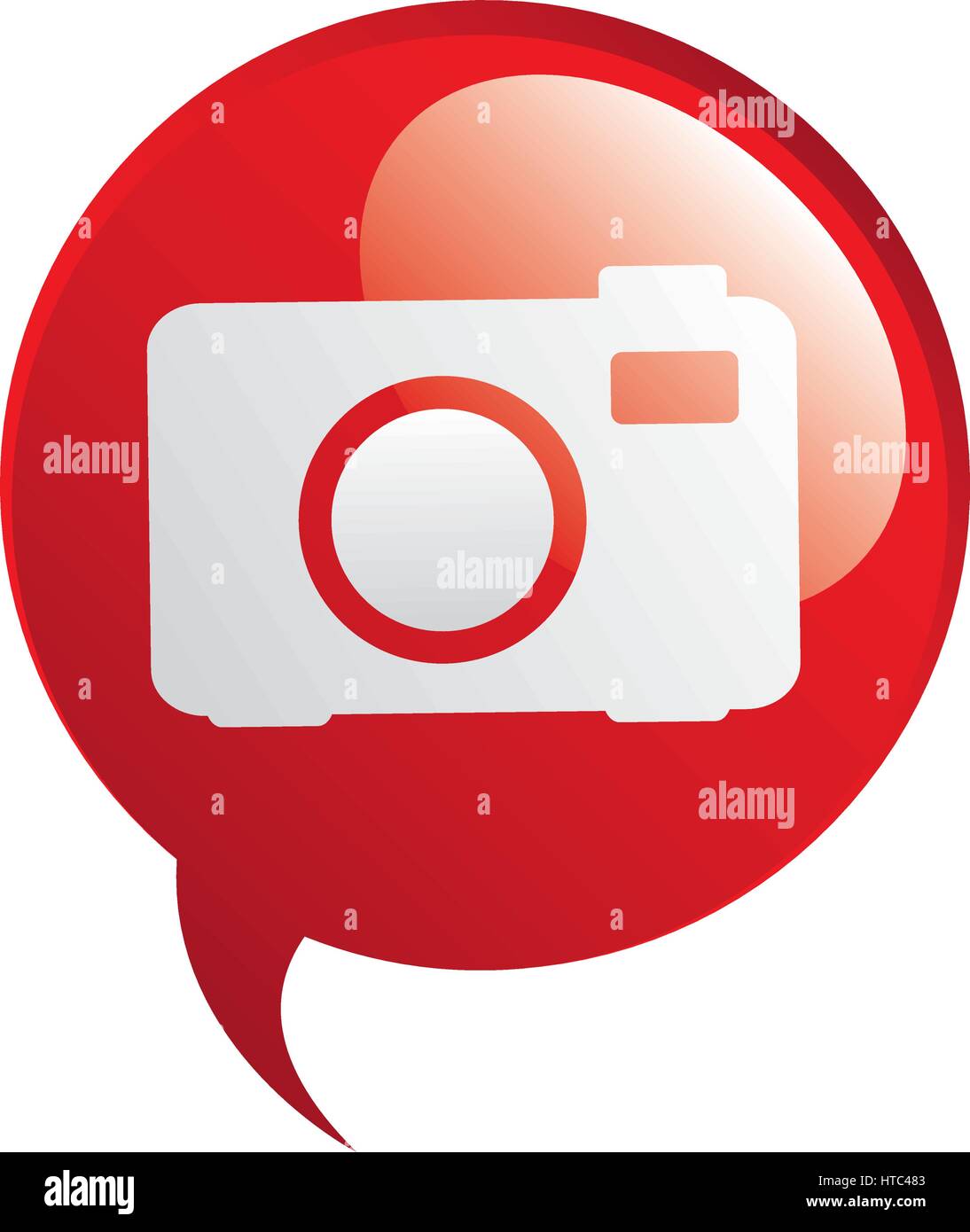 red bubbles with camera symbol icon Stock Vector Image & Art - Alamy