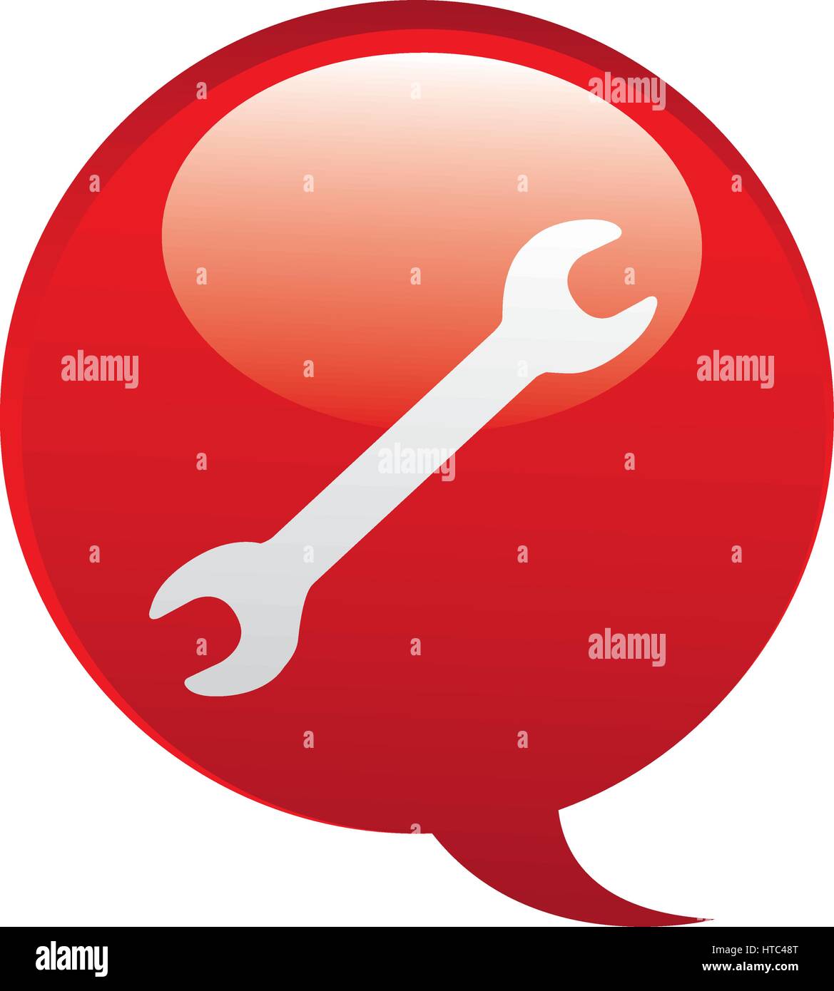 red wrench emblem icon Stock Vector Image & Art - Alamy
