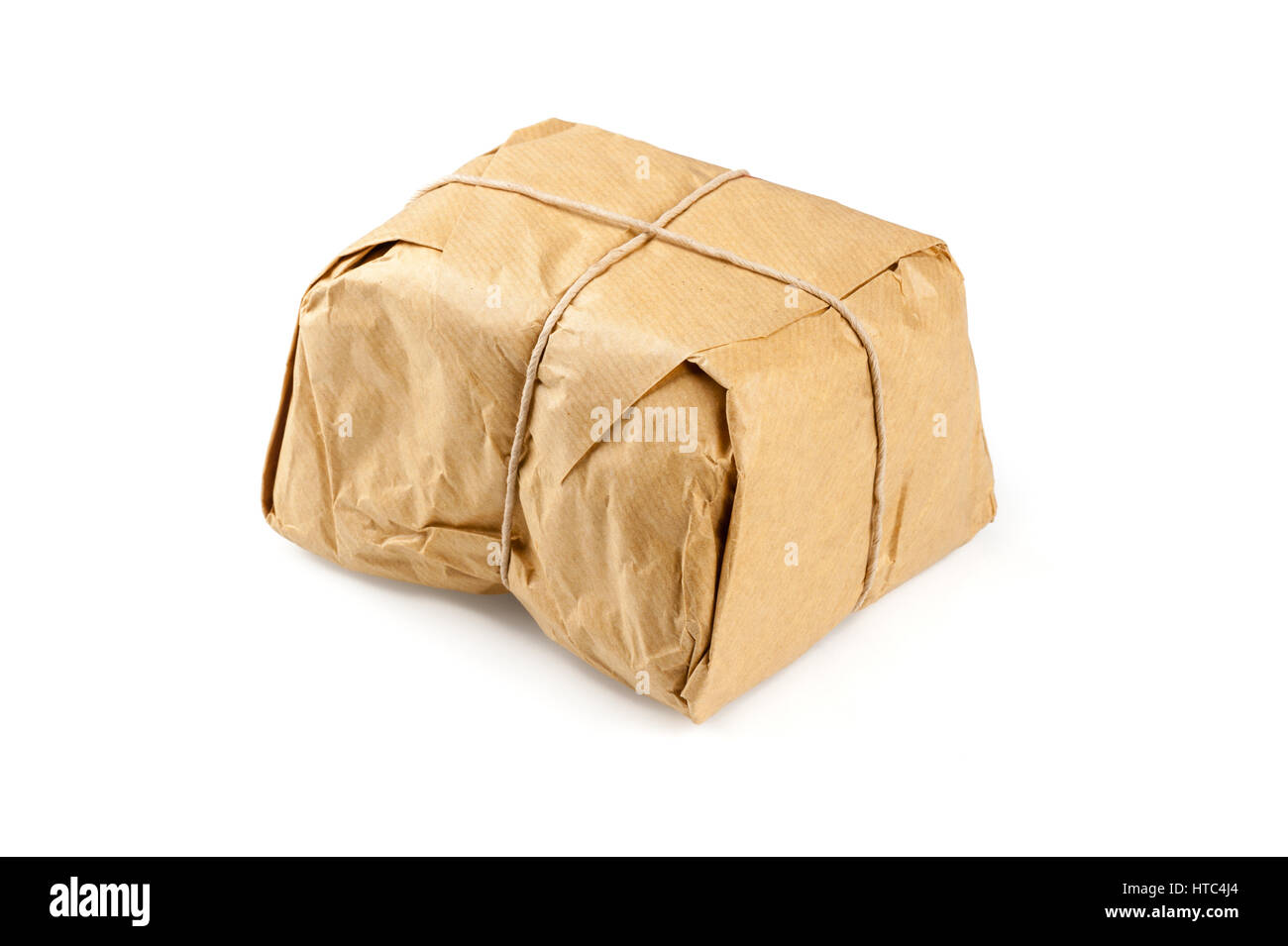 Parcel wrapped in brown paper hi-res stock photography and images - Alamy