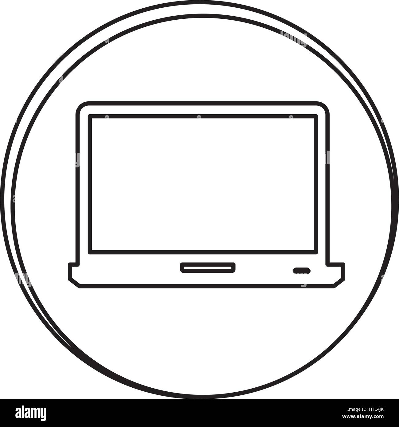 figure laptop emblem icon Stock Vector Image & Art - Alamy