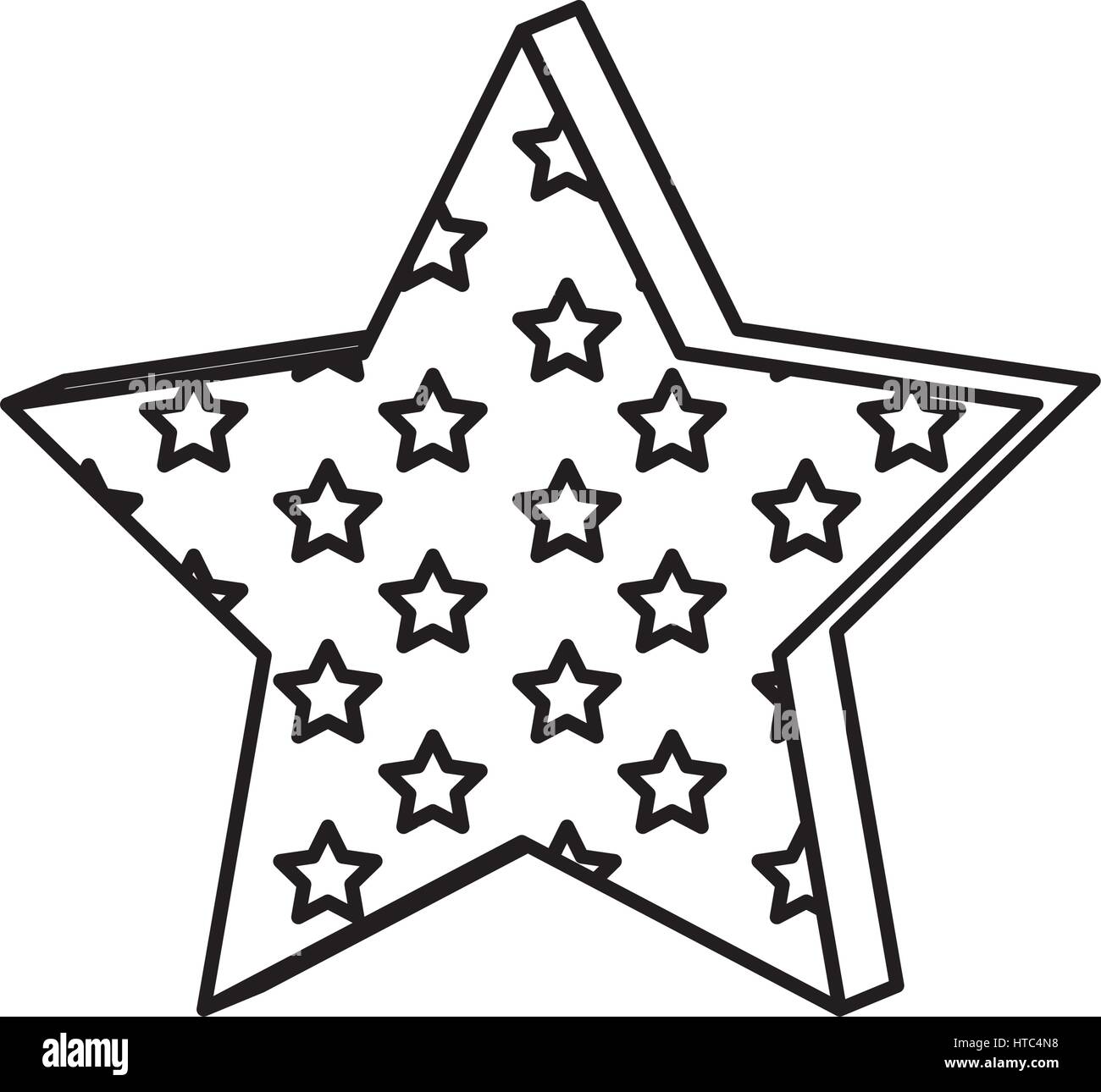 figure star with many stars inside icon Stock Vector Image & Art - Alamy