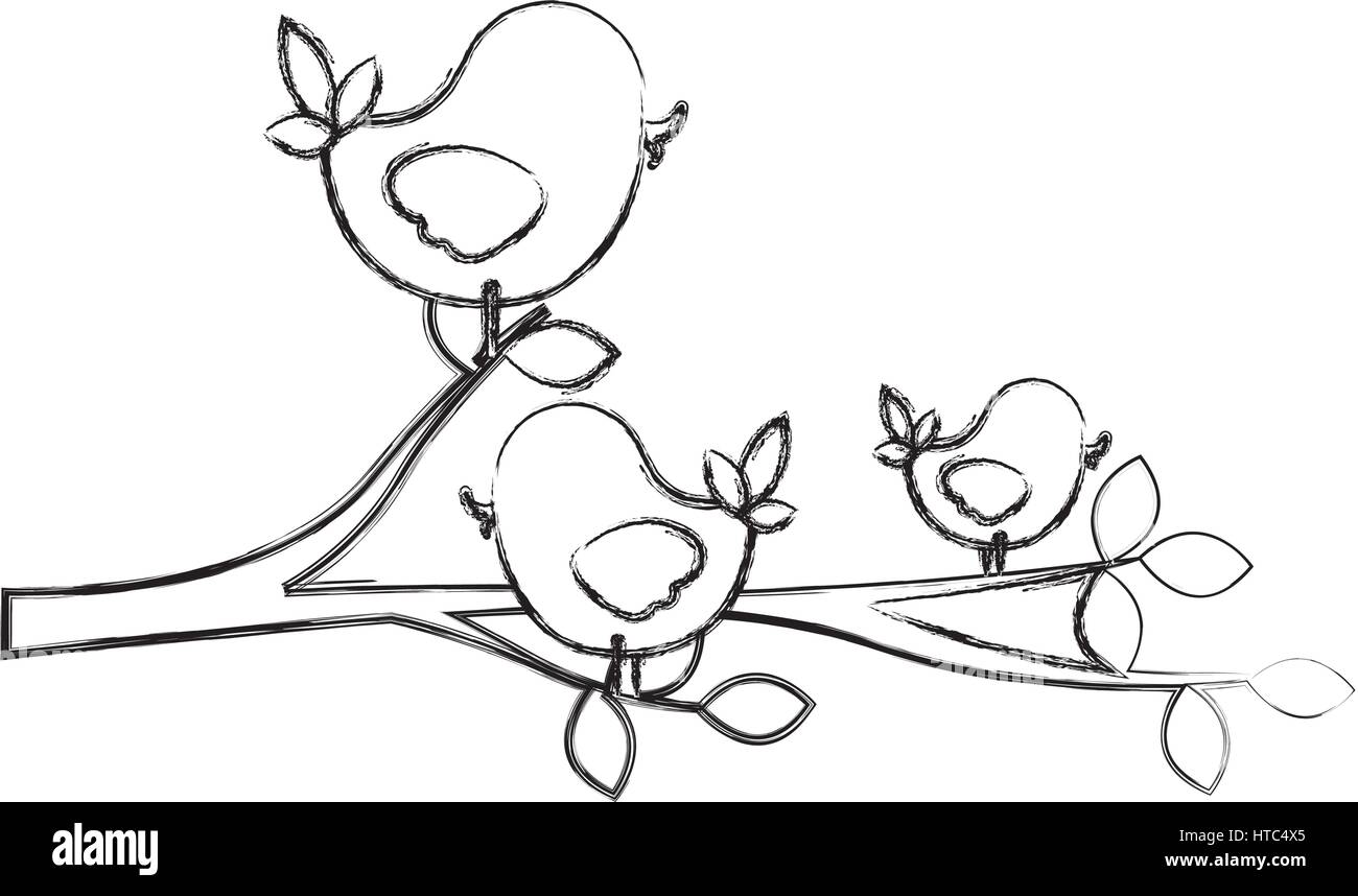 Black branches trees in Stock Vector Images - Alamy