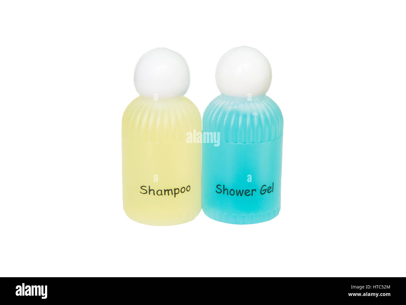 Shampoo and shower gel isolated on white background Stock Photo - Alamy