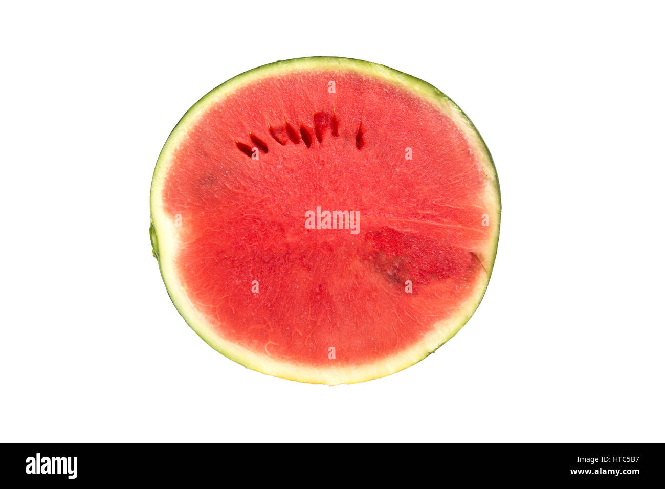 Half of watermelon isolated on white background Stock Photo - Alamy