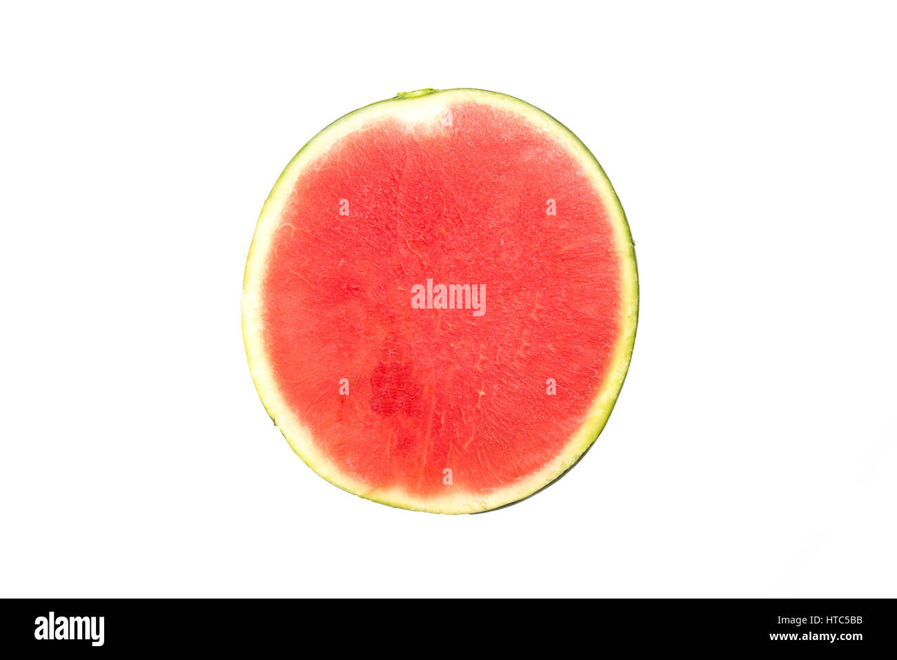 Half of watermelon isolated on white background Stock Photo - Alamy