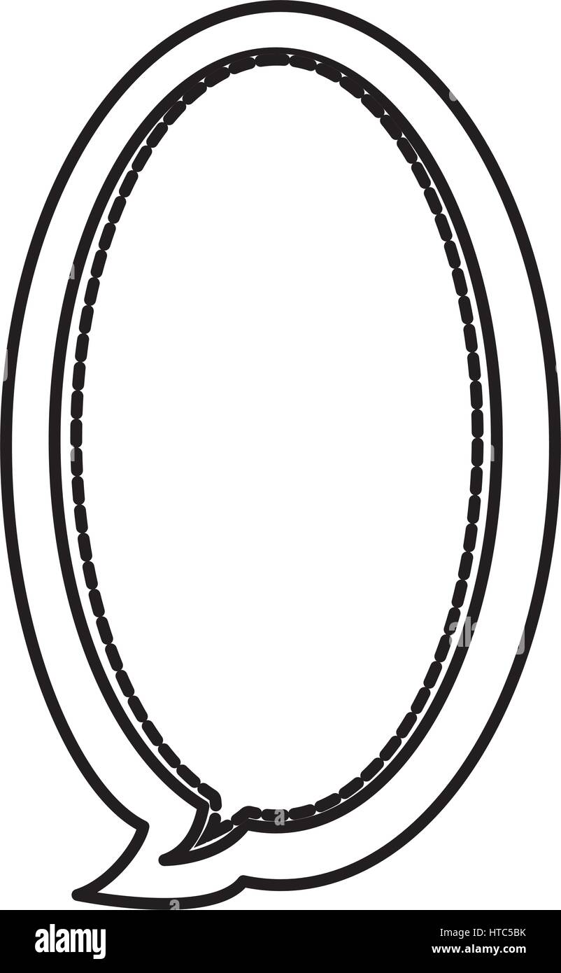 Speech bubbles in oval Stock Vector Images - Alamy