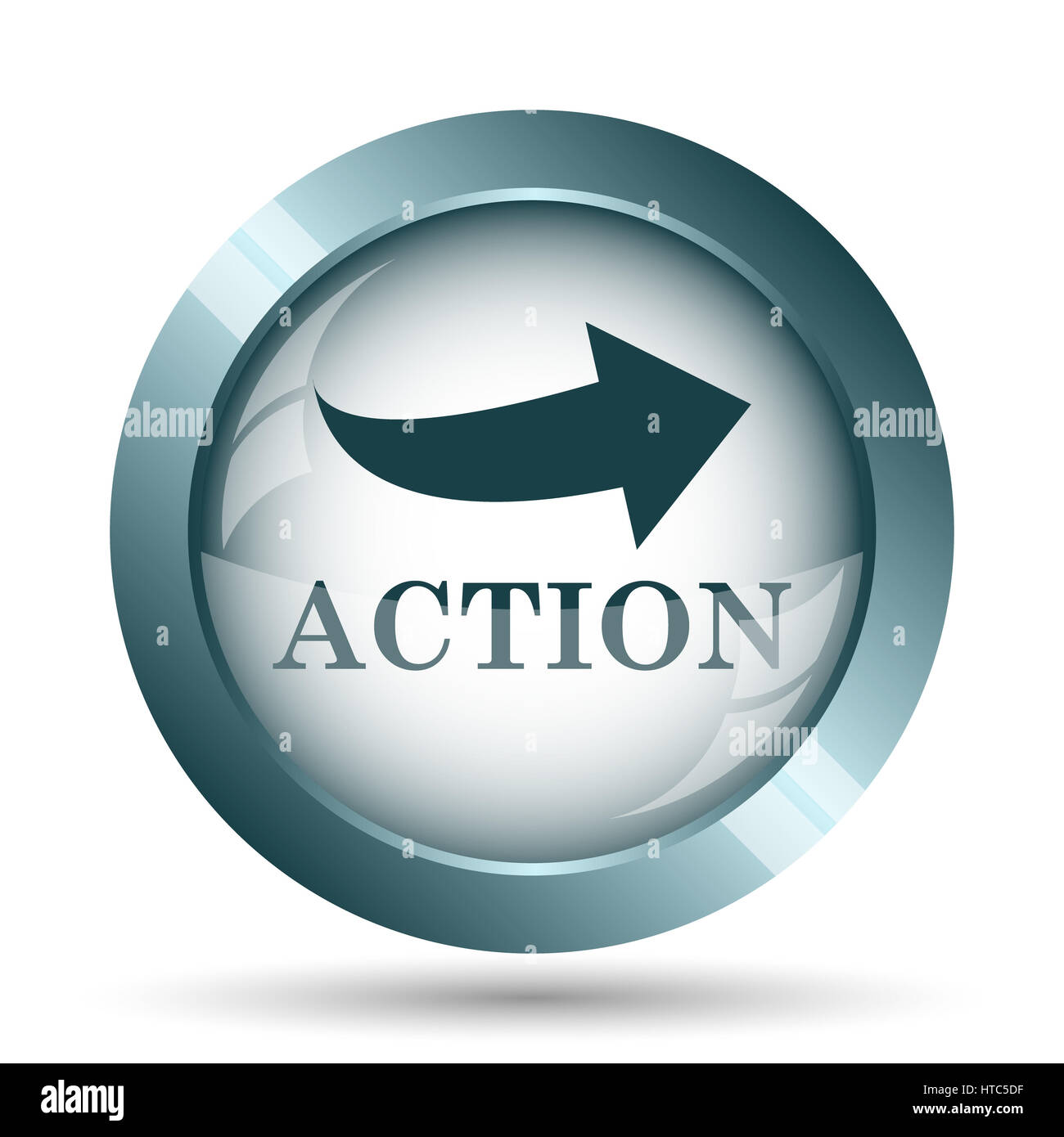Action icon. Internet button on white background Stock Photo - Alamy