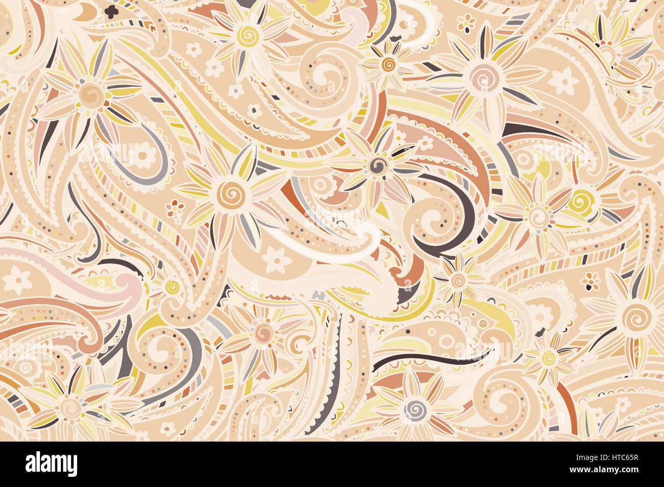 The pattern consisting of colored patterns buta and flowers.Vector ...