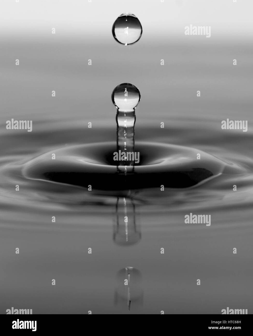 rebound of a water drop Stock Photo - Alamy