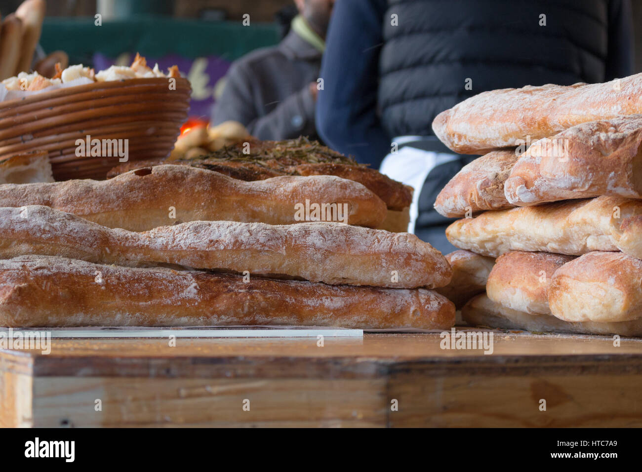 Breads at borough market Stock Photo - Alamy