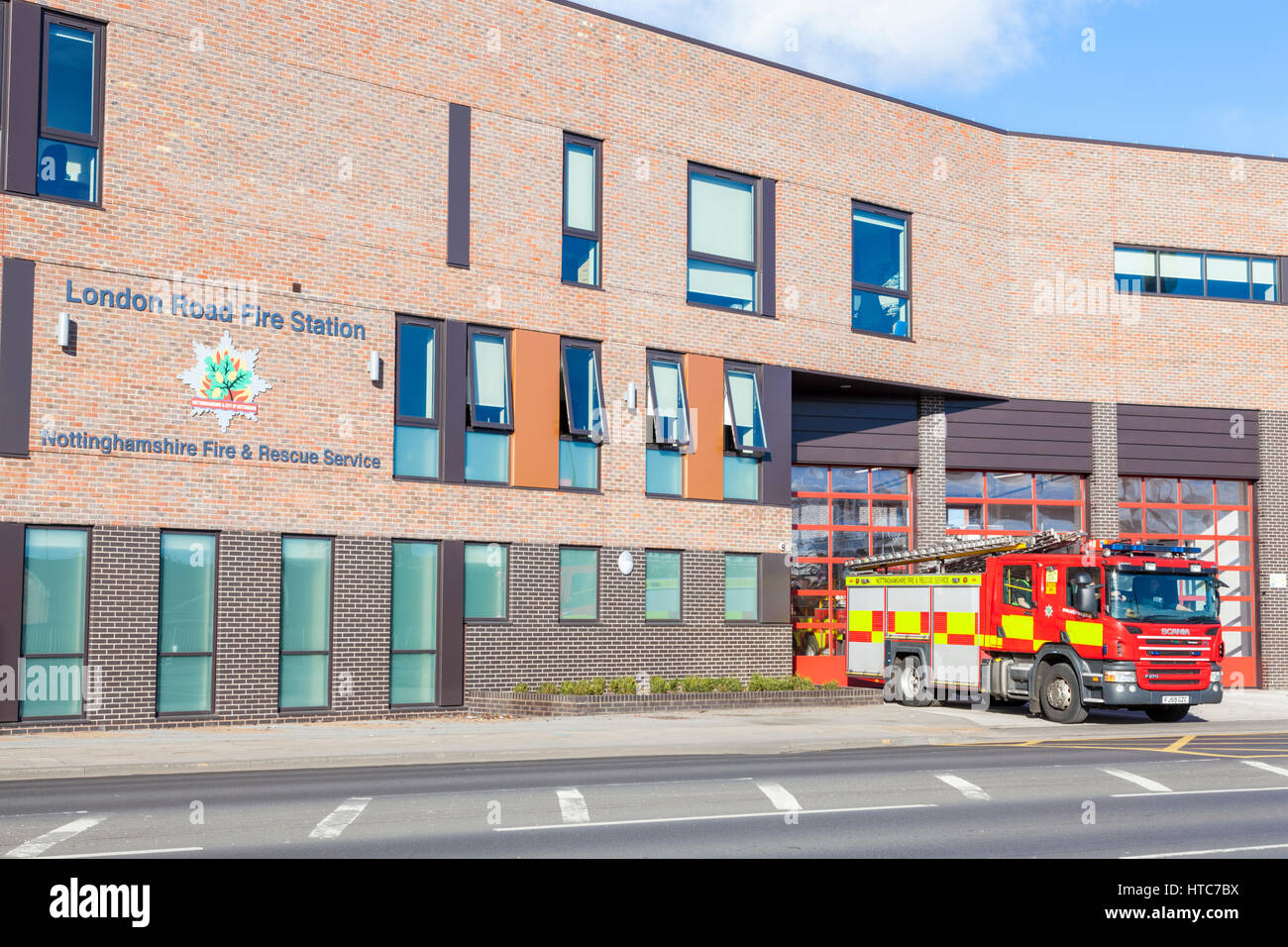 Fire engine at London Road Fire Station, Nottinghamshire Fire and ...