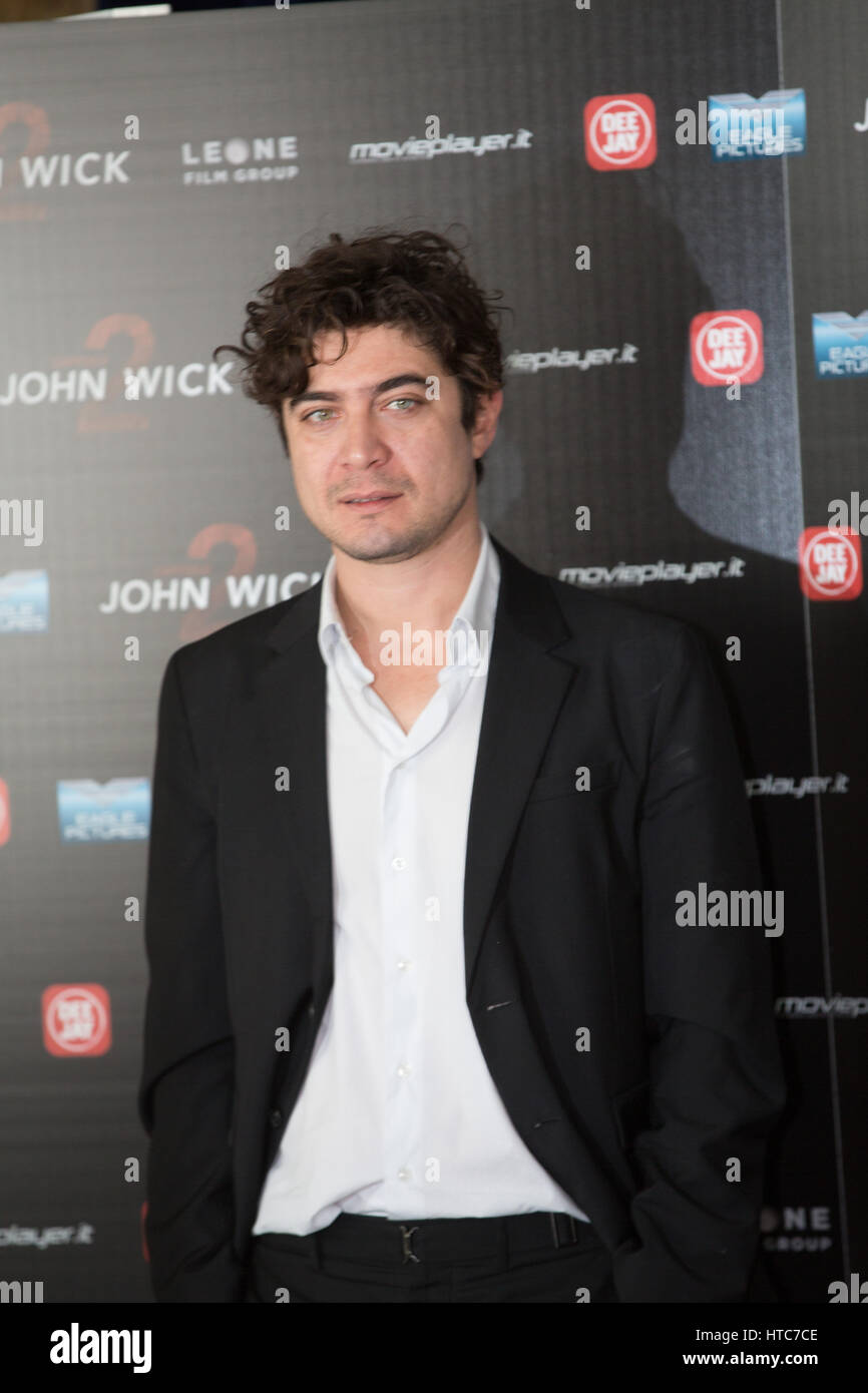 Roma - Riccardo Scamarcio and Clauda Gerini at photocall for Jhon Wick ...