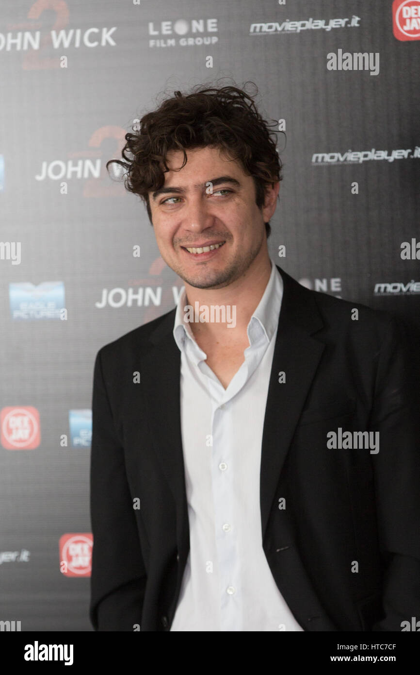 Roma - Riccardo Scamarcio and Clauda Gerini at photocall for Jhon Wick ...