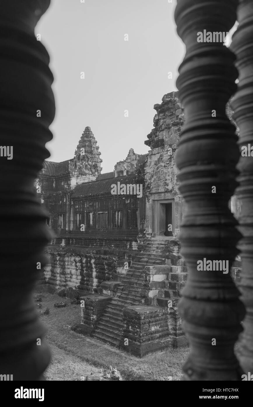 Angkor wat, cambodia Black and White Stock Photos & Images - Alamy