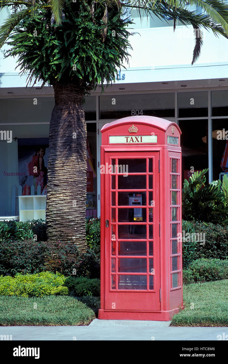 British Telephone Box in Clearwater, Pinellas County, Florida, USA ...