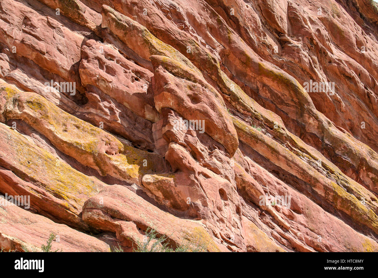 A close up of the red rocks at the Red Rocks State Park Stock Photo - Alamy