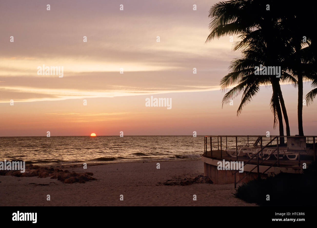 Sunset at Naples, Collier County, Florida, USA Stock Photo - Alamy