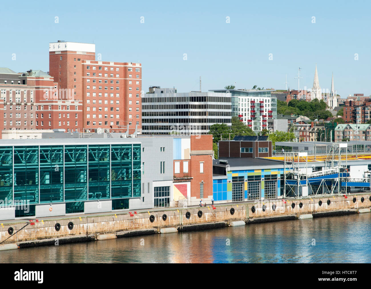 The view of Halifax downtown and port building (Nova Scotia Stock Photo ...