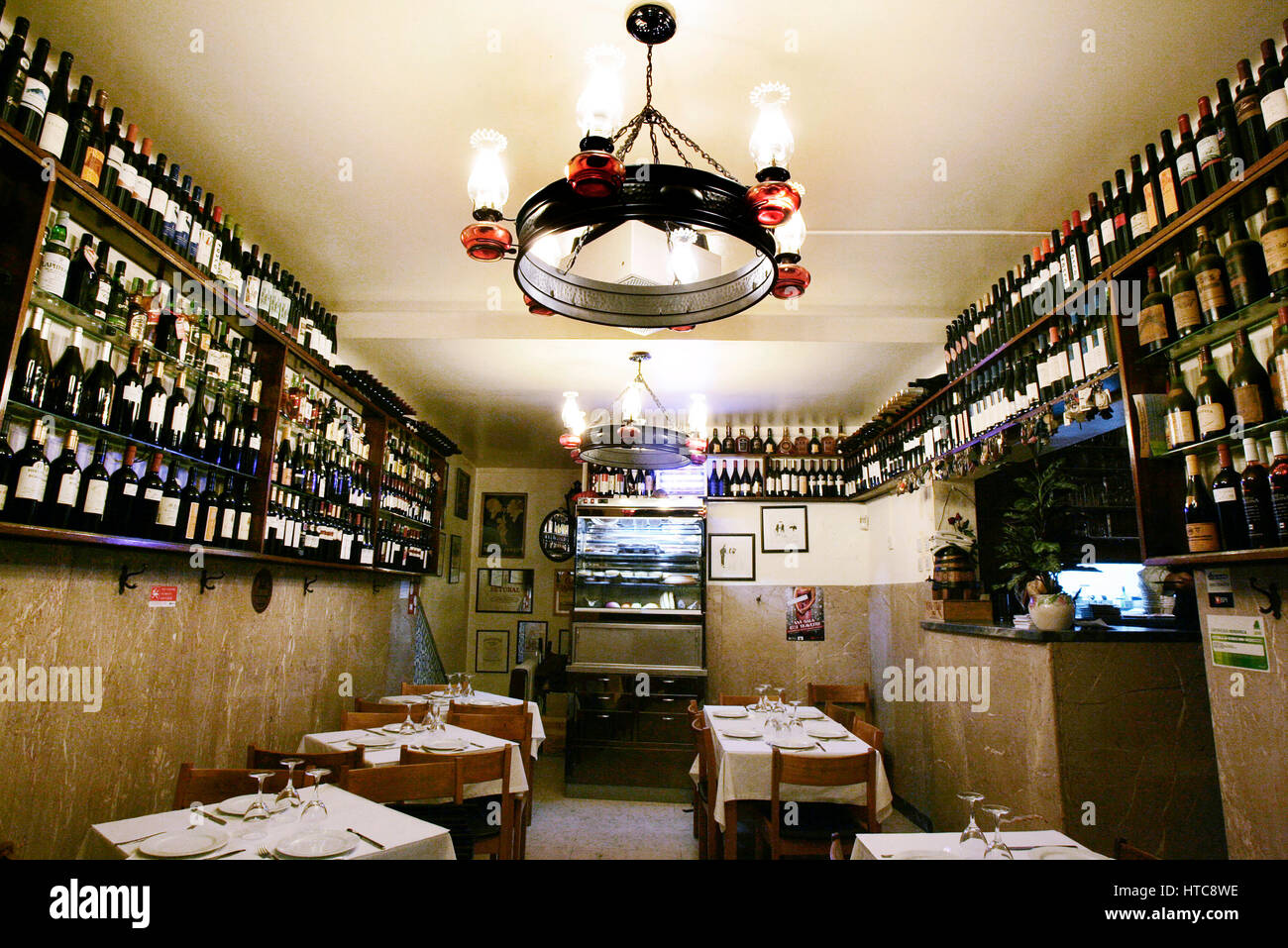 General view intside of the Fidalgo restaurant at Bairro Alto downtown ...